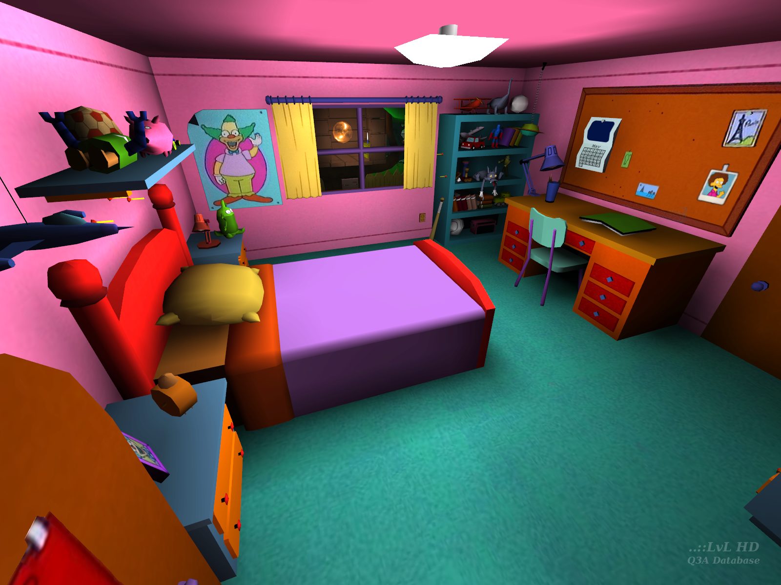 The Simpsons Map by Maggu (simpsons_map) Screenshot - ..::LvL - Quake 3 ...